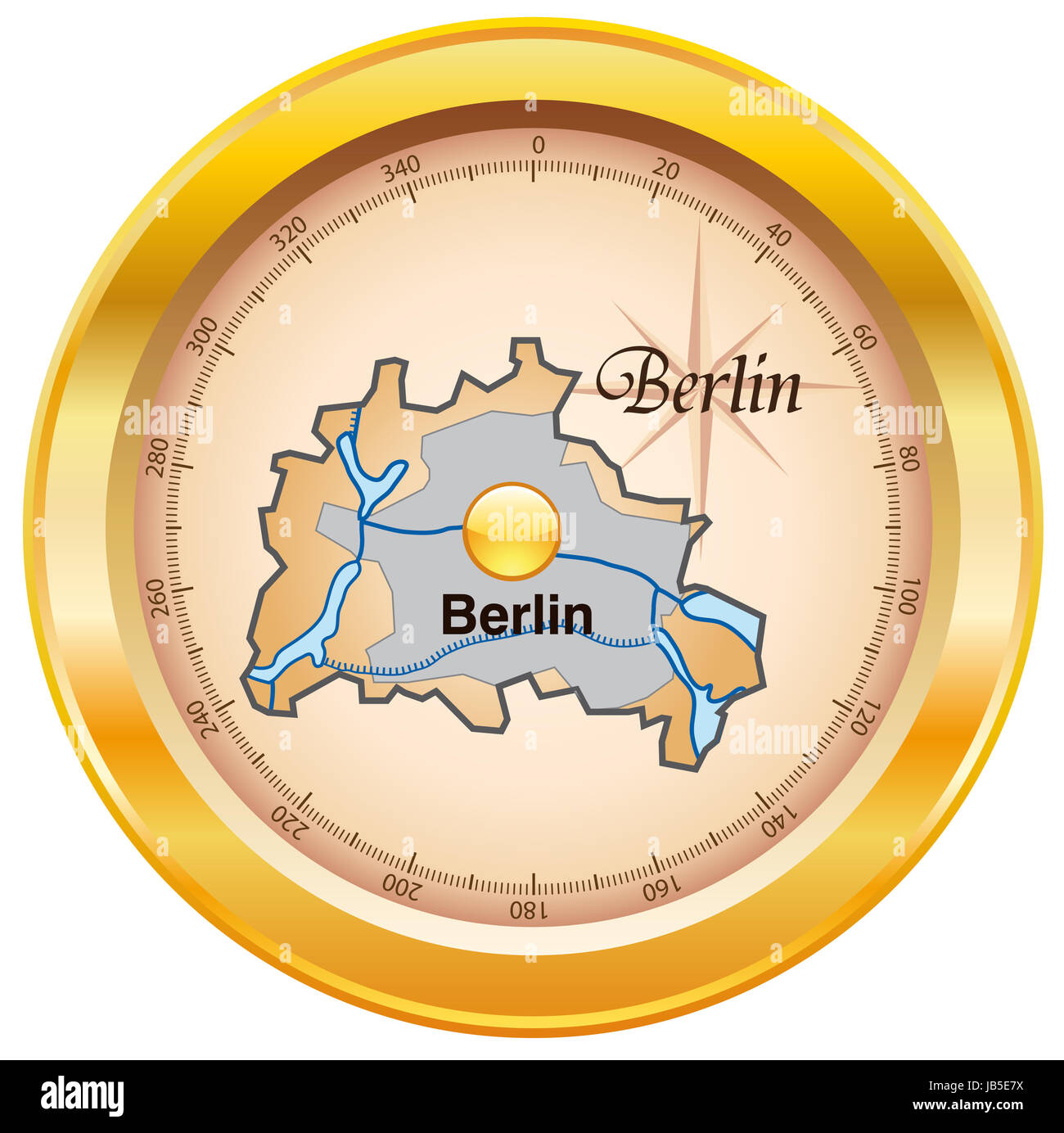 Kompass karte hi-res stock photography and images - Alamy