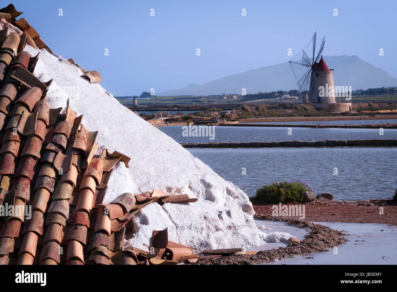 Salt Flats, Marsala, Sicily, Italy Stock Photo - Alamy