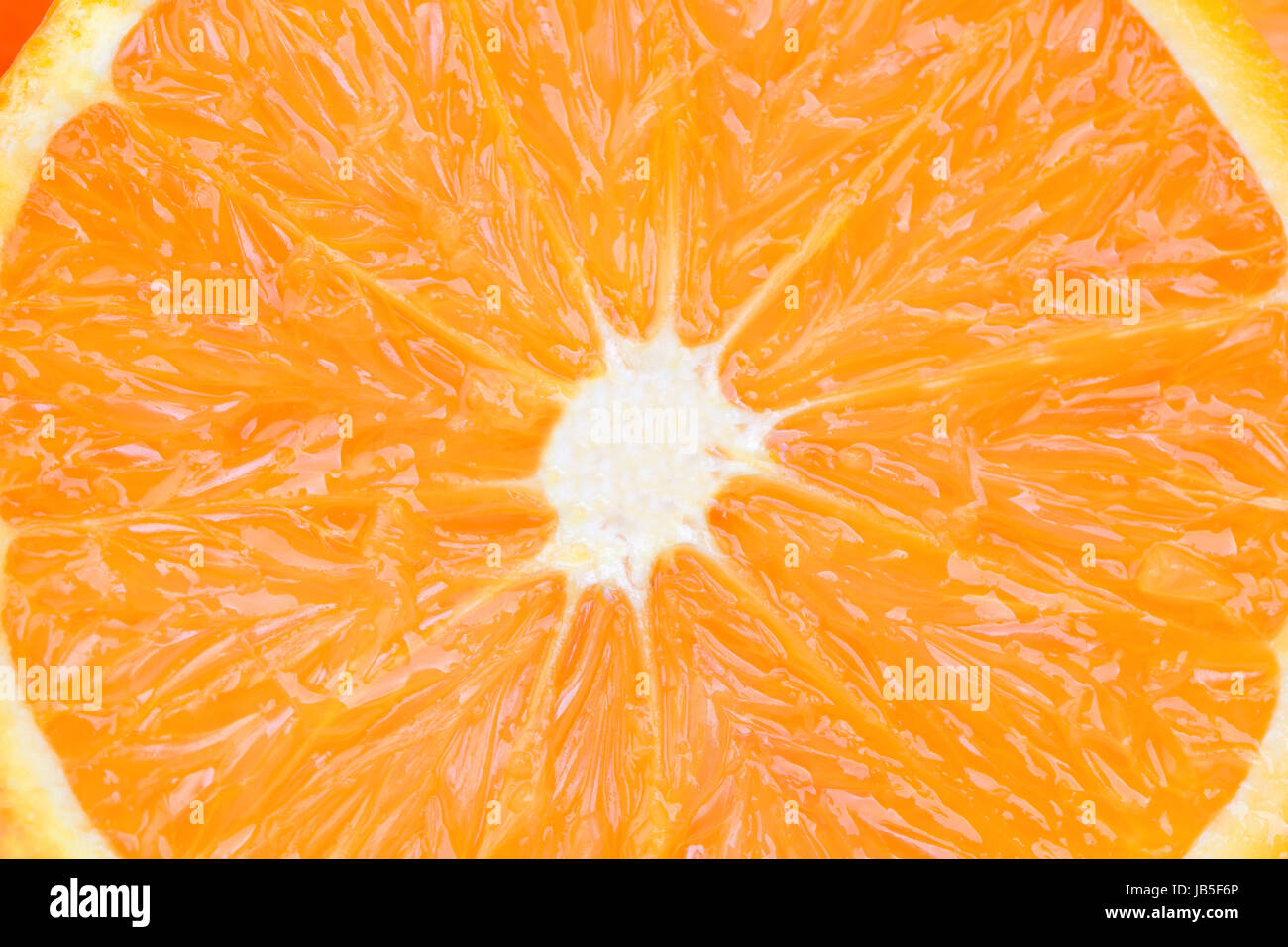 Photo of an orange close up with details of the pulp Stock Photo - Alamy