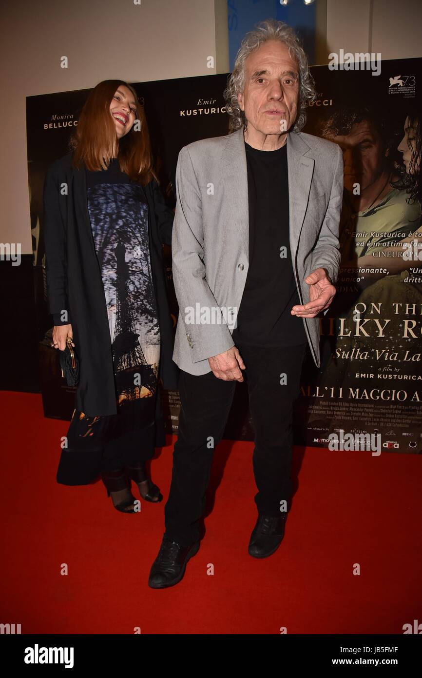 Abel Ferrara and his wife, Cristina, attending the Rome premiere of 'On ...