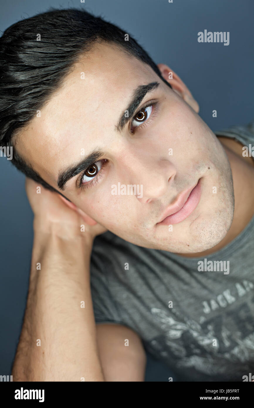 Portrait of a beautiful young man Stock Photo - Alamy