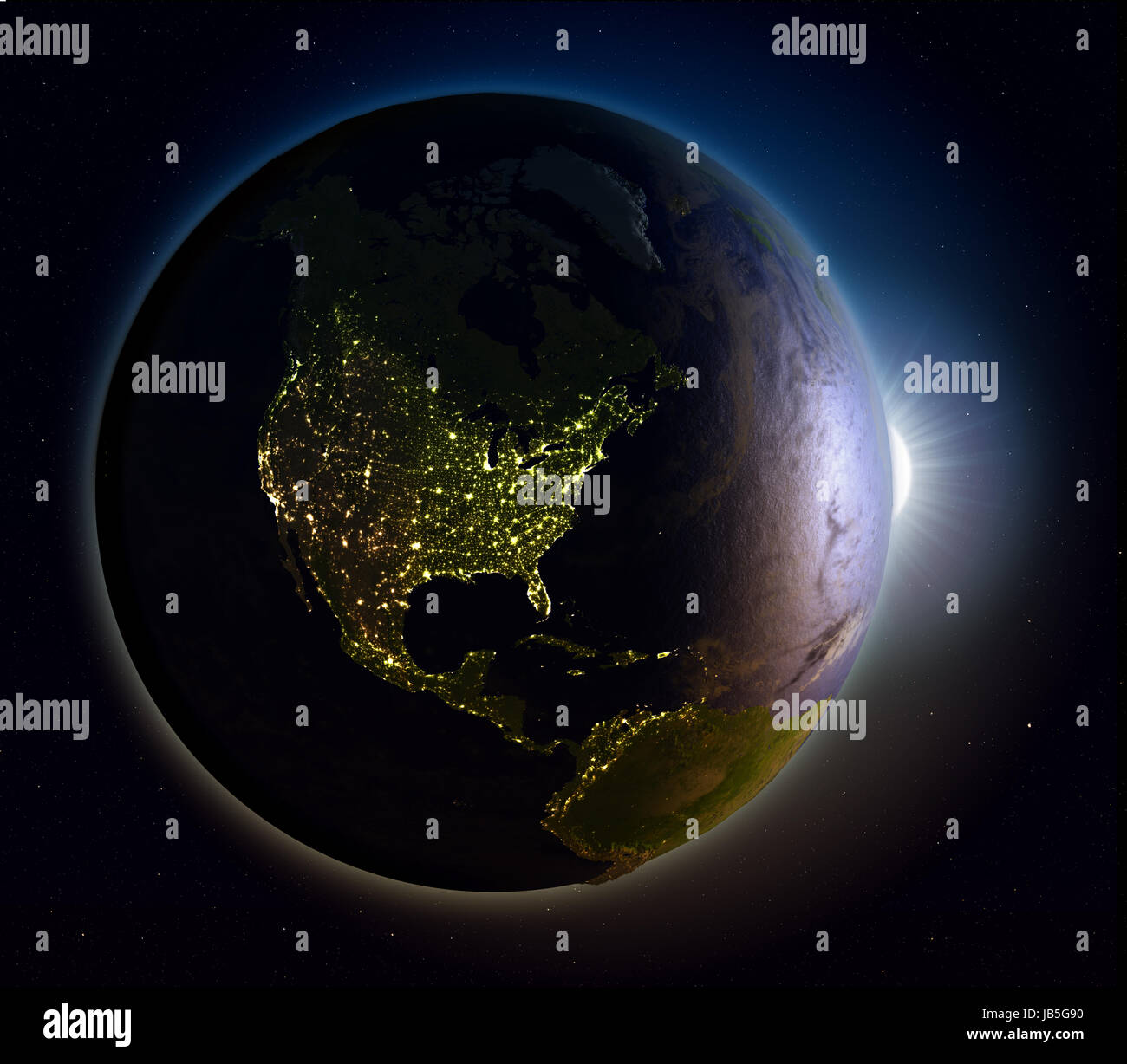 Light shining through map hi-res stock photography and images - Alamy