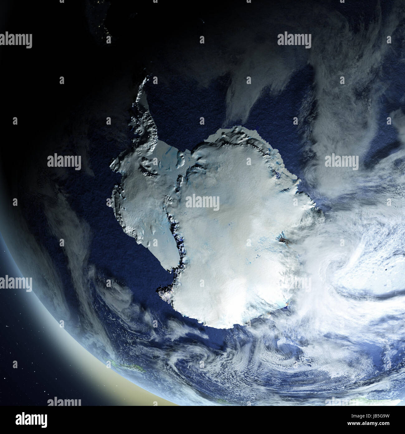 Detailed map of antarctica hi-res stock photography and images - Alamy