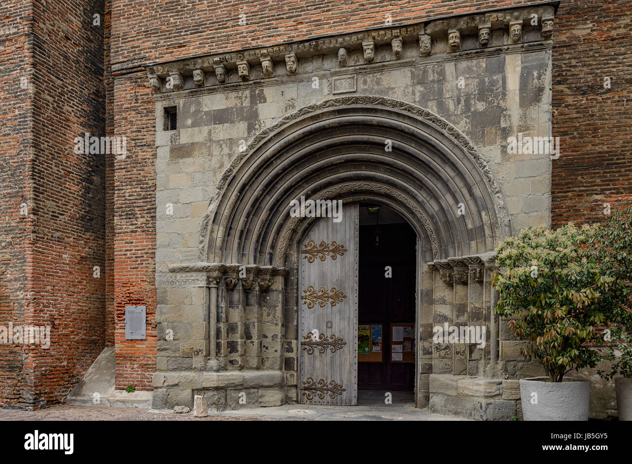 Eglise Notre Dame Du Camp De Pamiers, France Stock Photo - Alamy