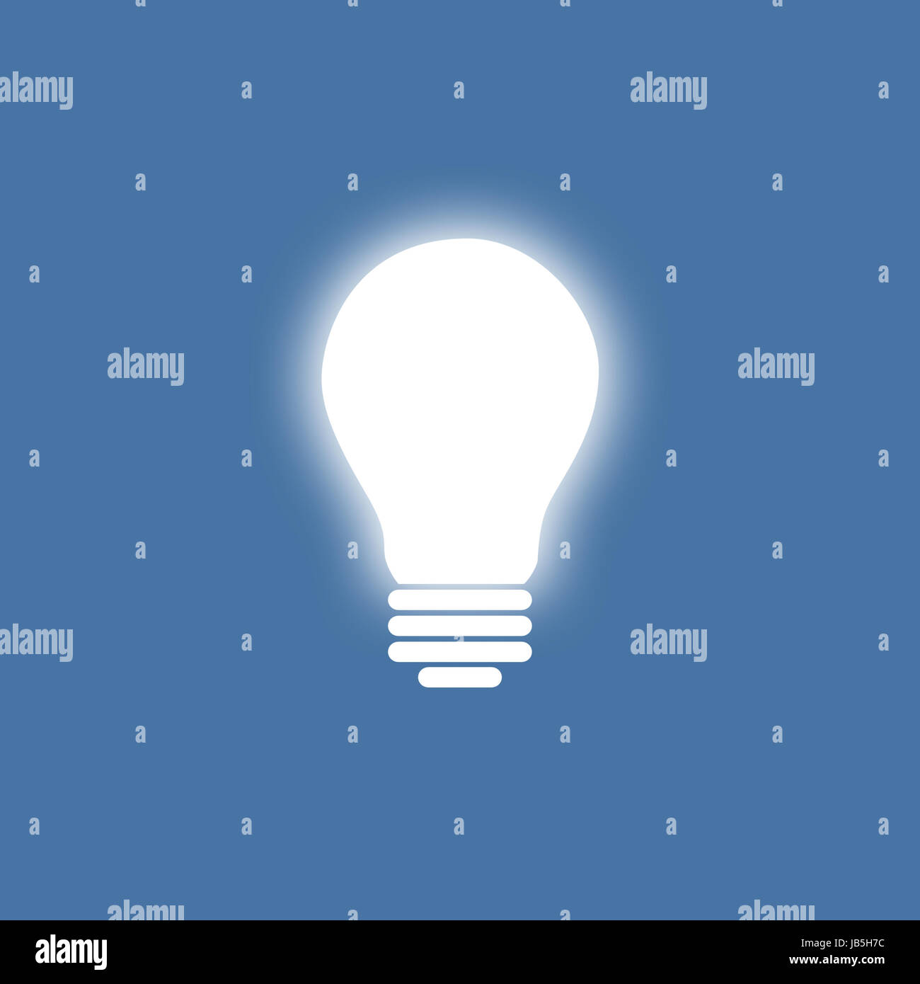 Basic bulb eco lamp simple Flat design Stock Photo - Alamy