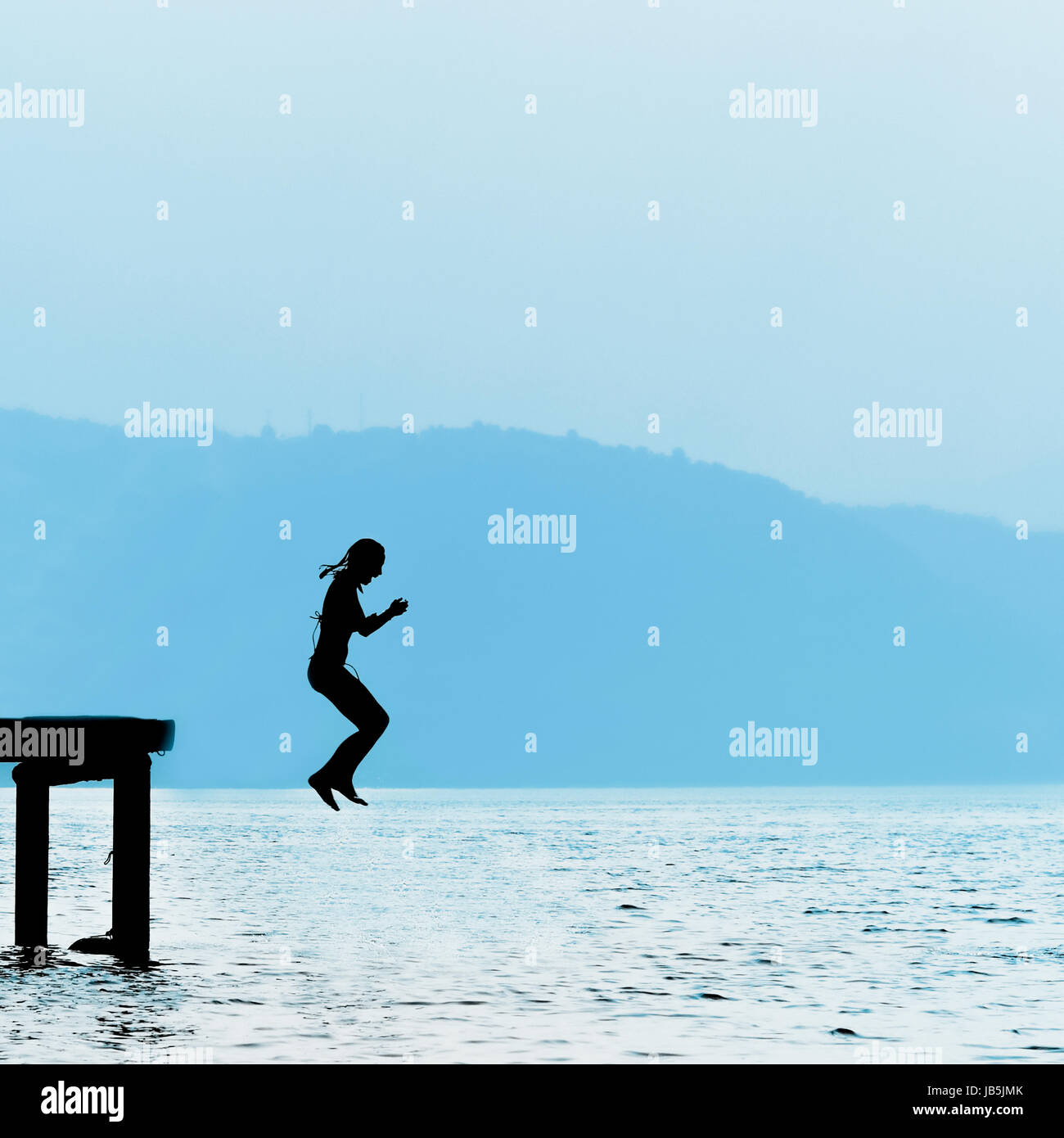 Summer fun on the lake Stock Photo - Alamy