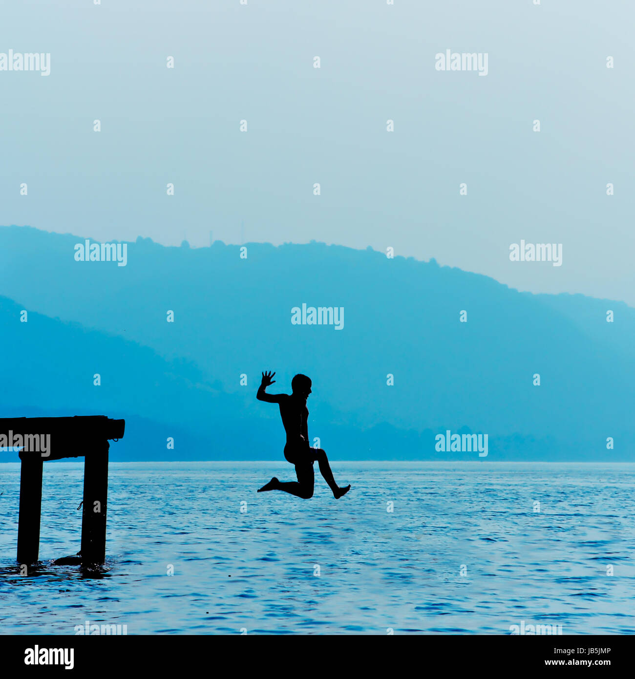 Summer fun on the lake Stock Photo - Alamy