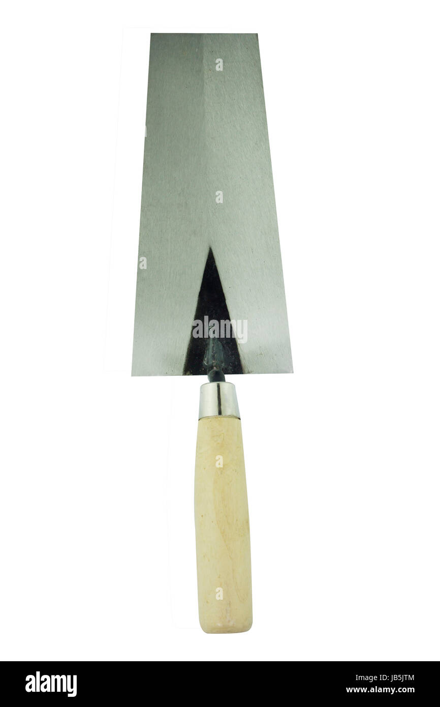 perspective of isolated of lute trowel tool for construction mason ...