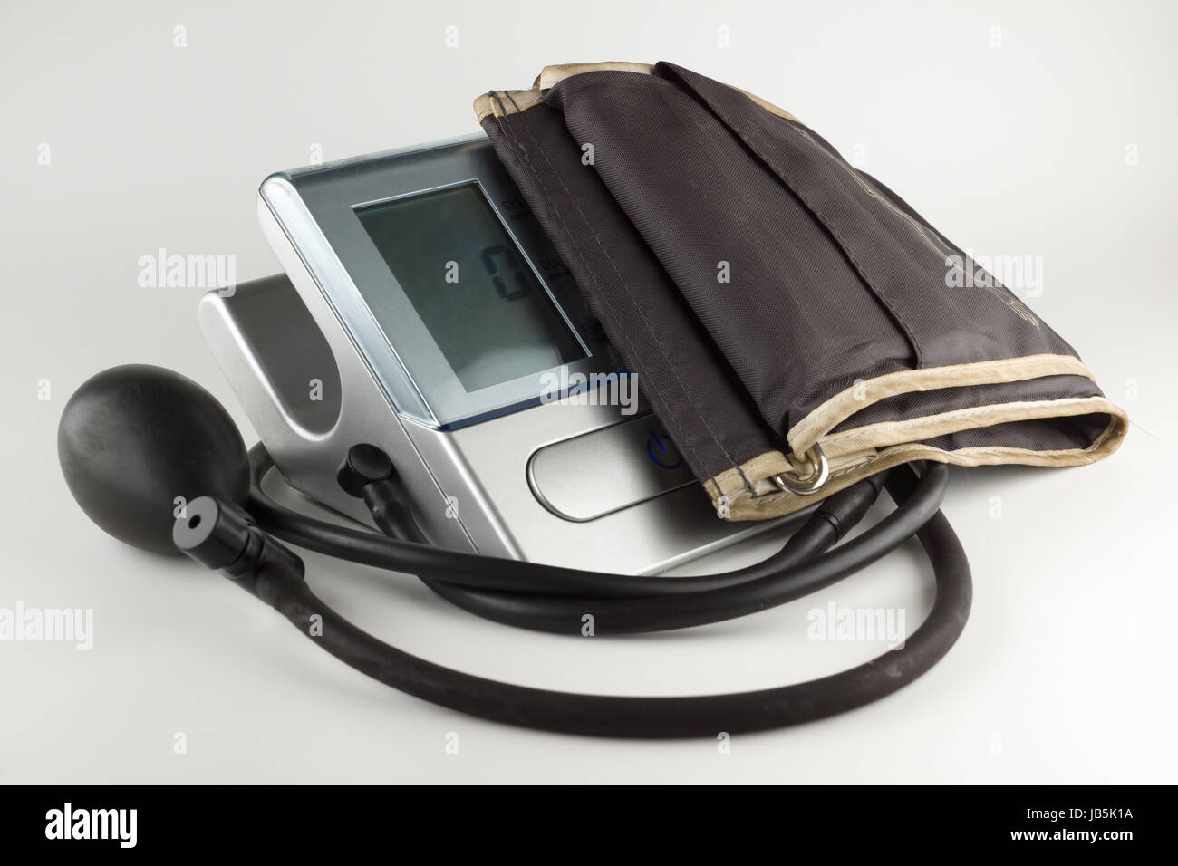 Automatic device for measuring blood pressure in humans Stock Photo - Alamy