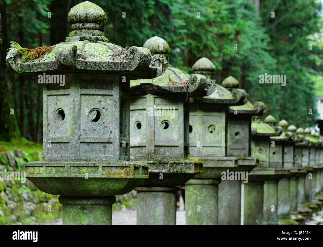 Row of Japanese lantern Stock Photo - Alamy