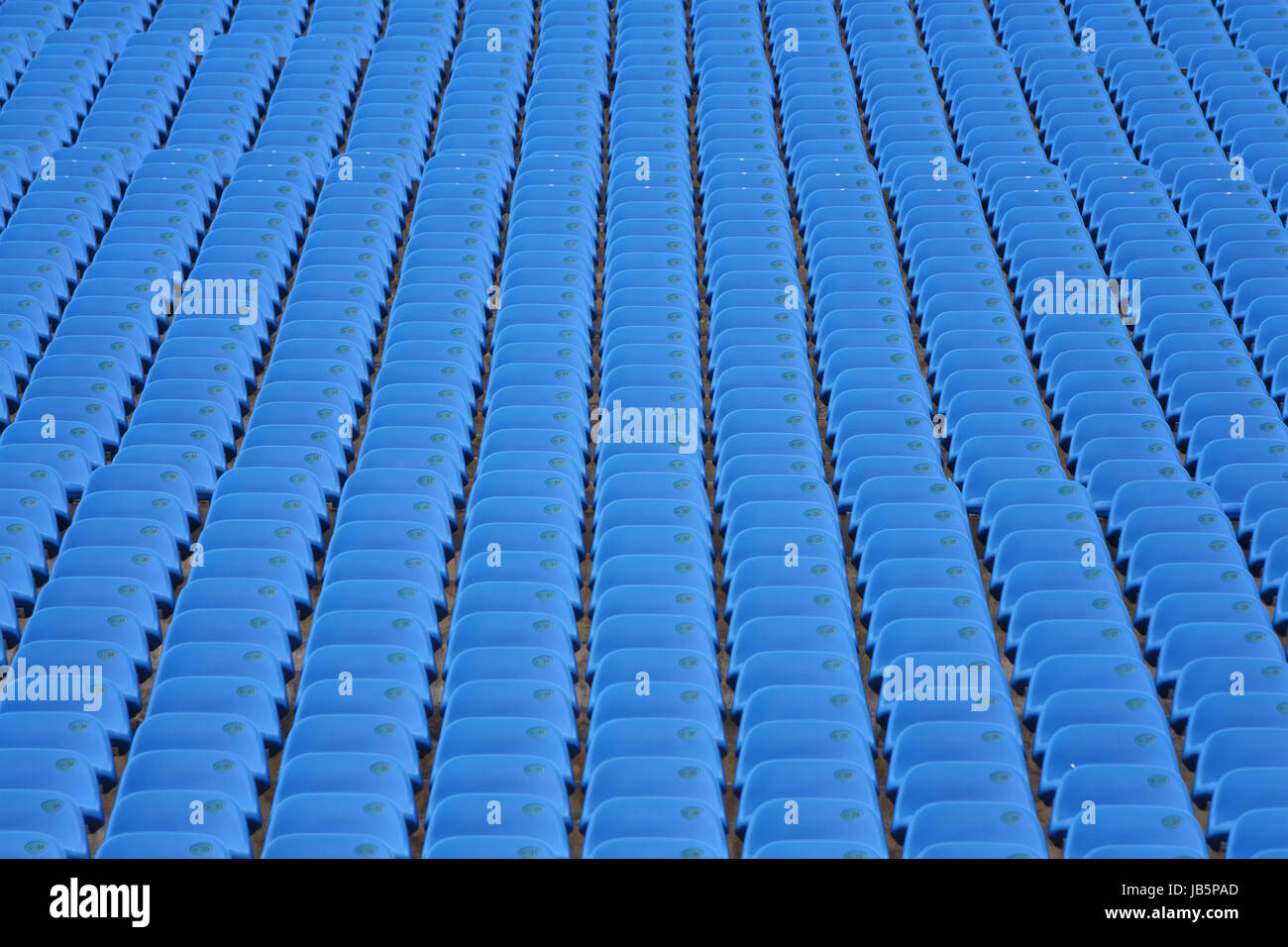 Blue seat in sport stadium Stock Photo - Alamy