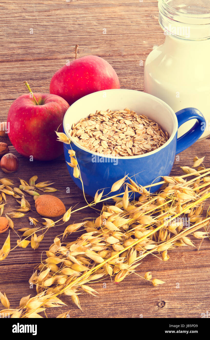 Dry muesli mix Stock Photo - Alamy