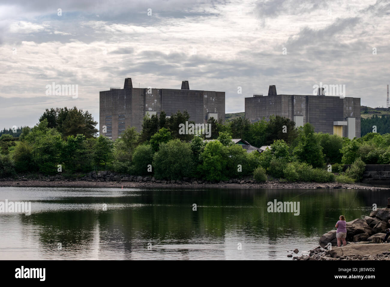 Magnox Trawsfynydd Nuclear Power Station in Gwynedd, Wales. UK Stock ...
