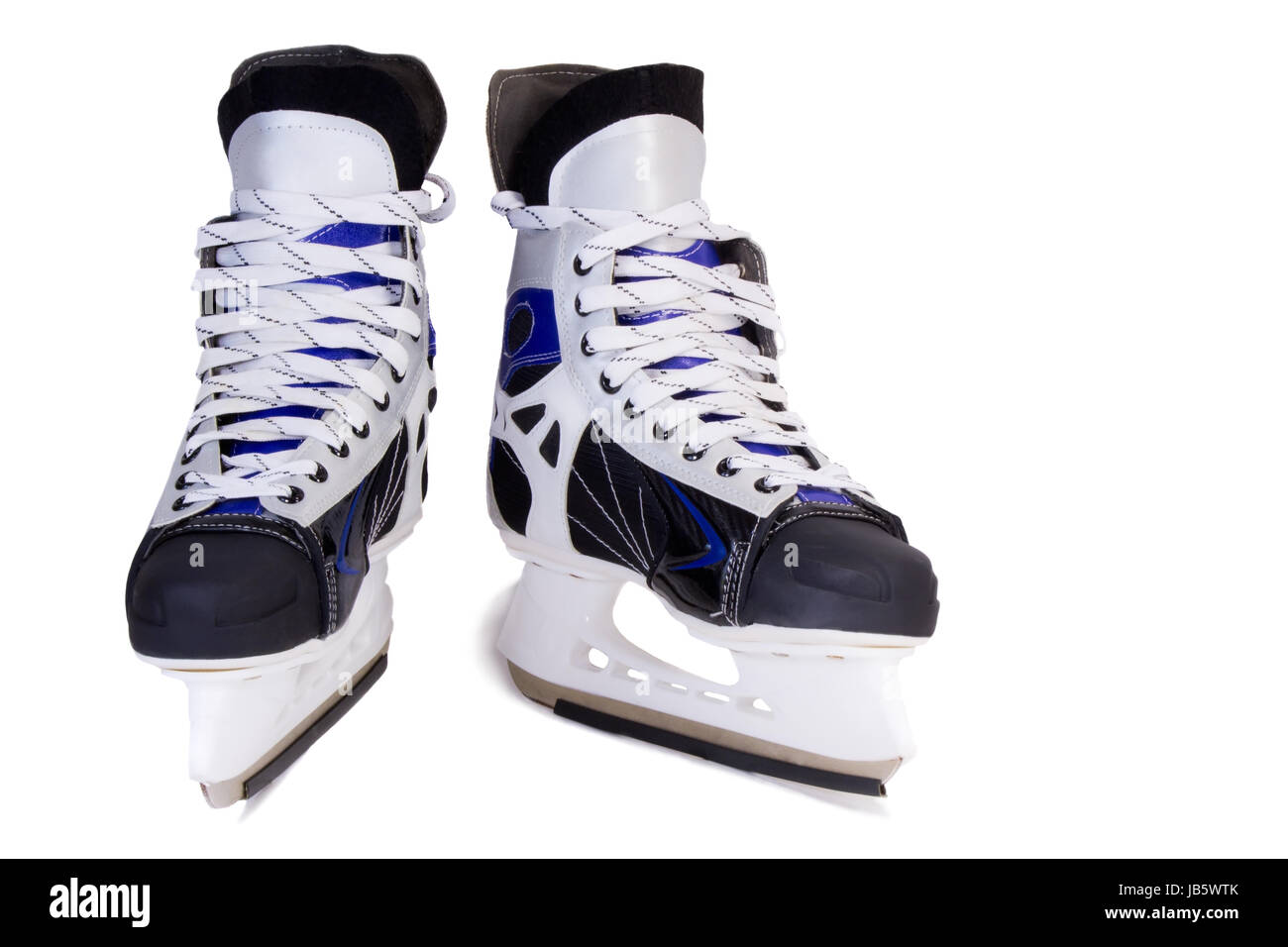 Blue ice skating boots hi-res stock photography and images - Alamy