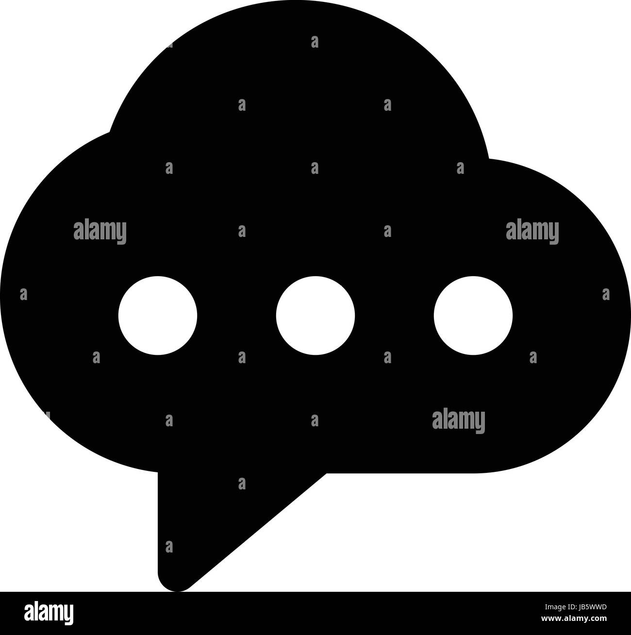 cloud chat message Stock Vector Image & Art - Alamy