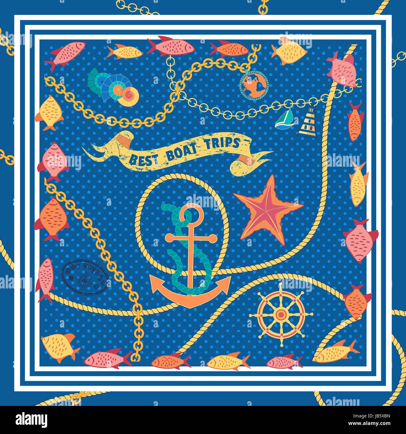 Nautical poster concept Stock Vector Image & Art - Alamy