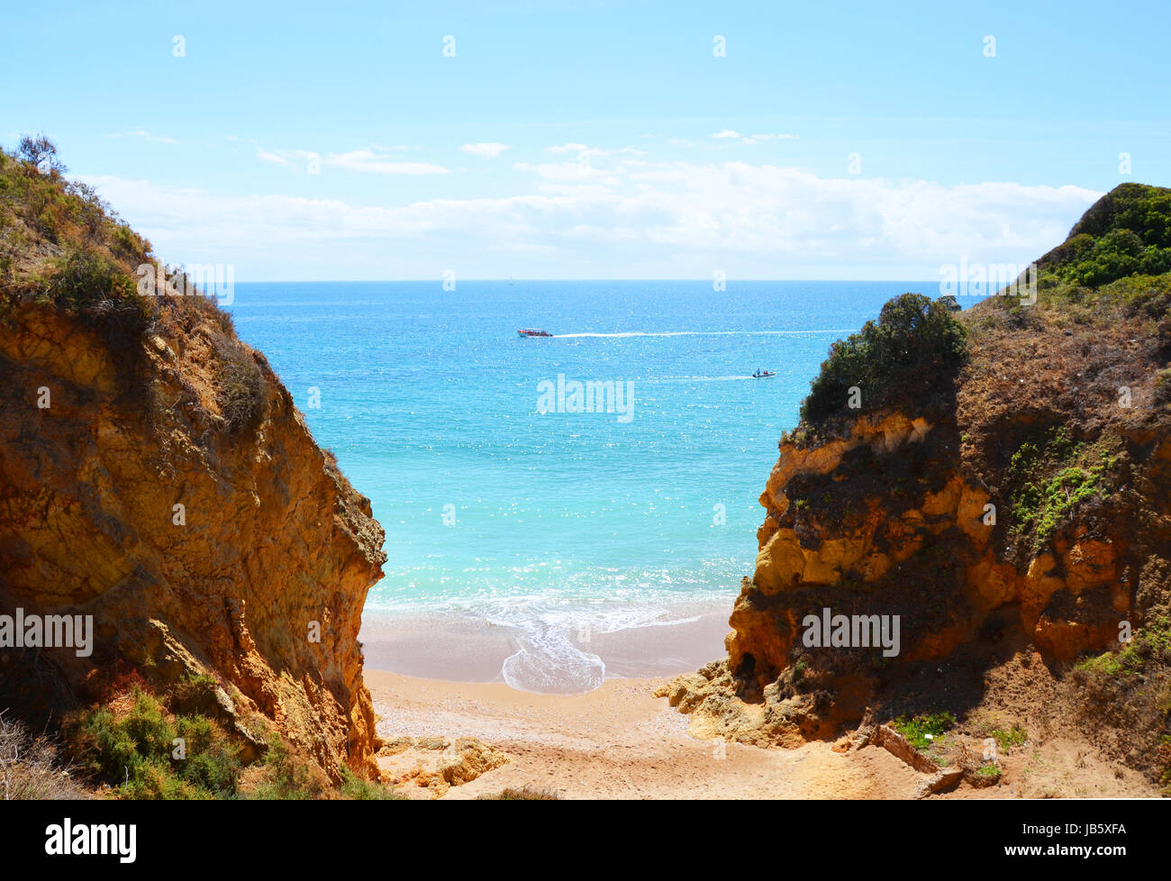Small secluded beach between Praia Do Pinhao and Praia Dona Ana ...