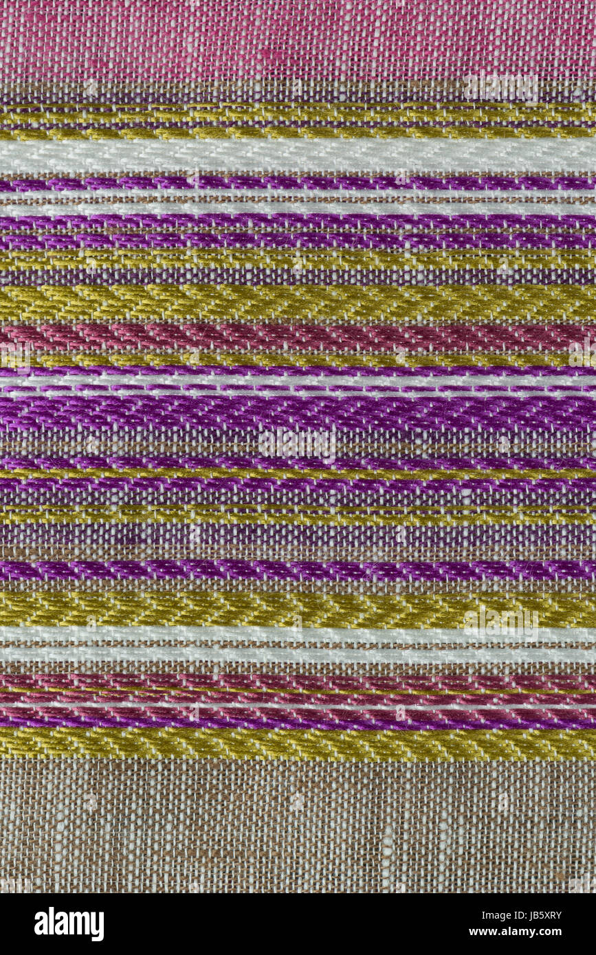 Closeup detail of multi color fabric texture samples Stock Photo - Alamy