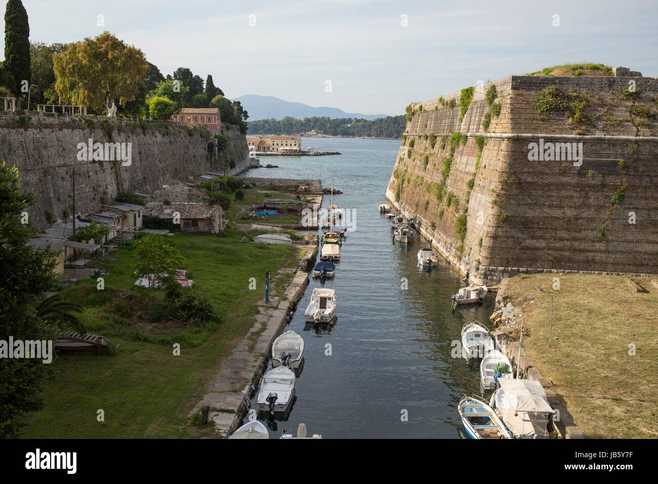 corfu yacht club and marina Stock Photo - Alamy