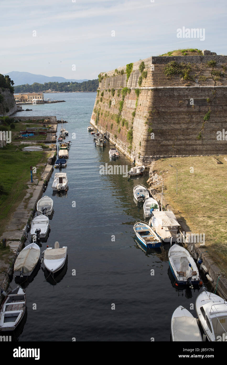 corfu yacht club and marina Stock Photo - Alamy