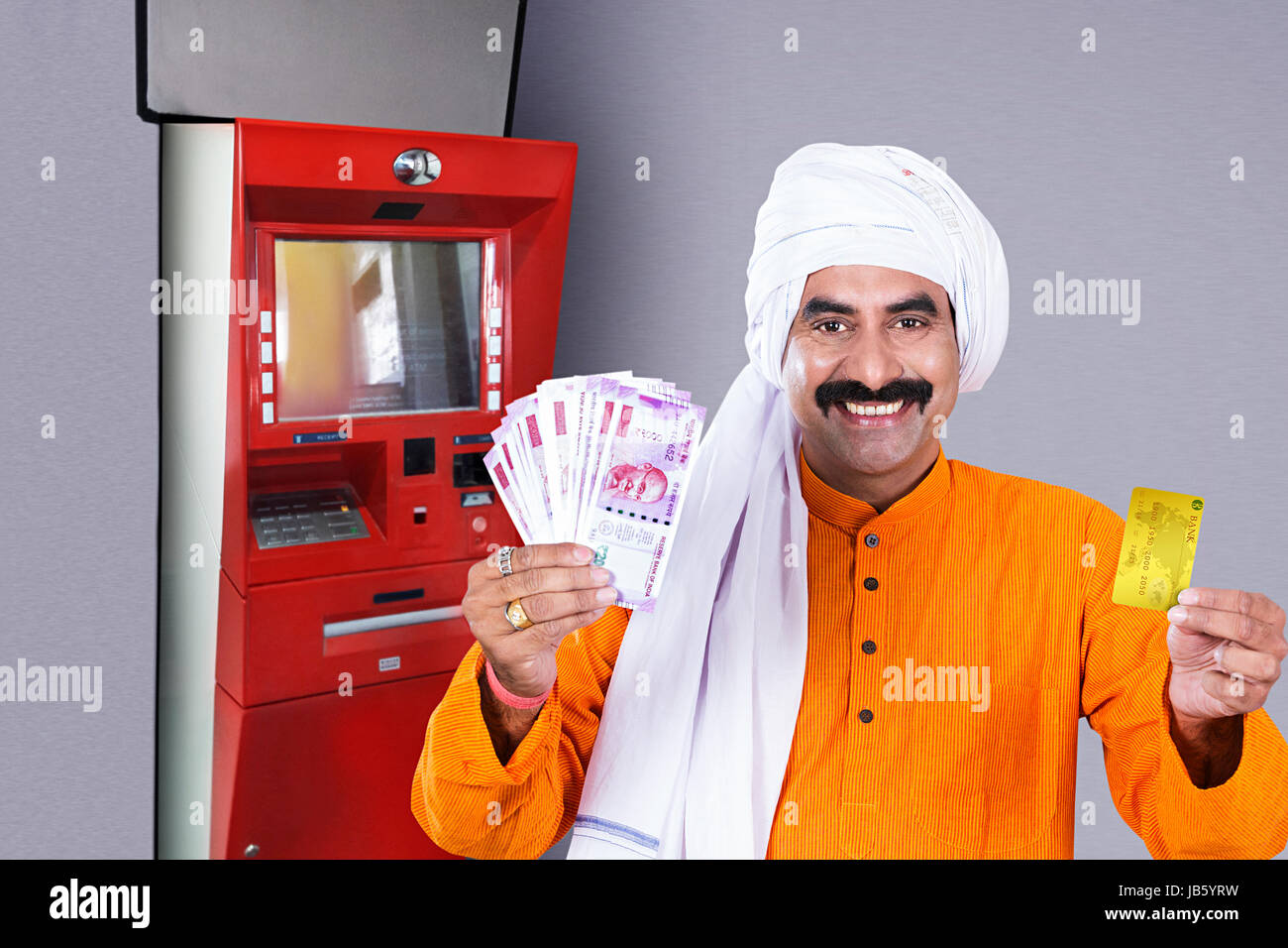 Man holding indian rupee notes hi-res stock photography and images - Alamy