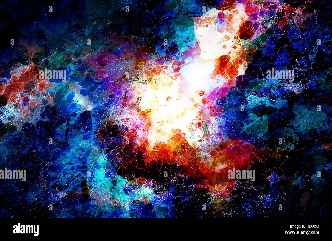 Cosmic space and stars, cosmic abstract background and glass effect ...