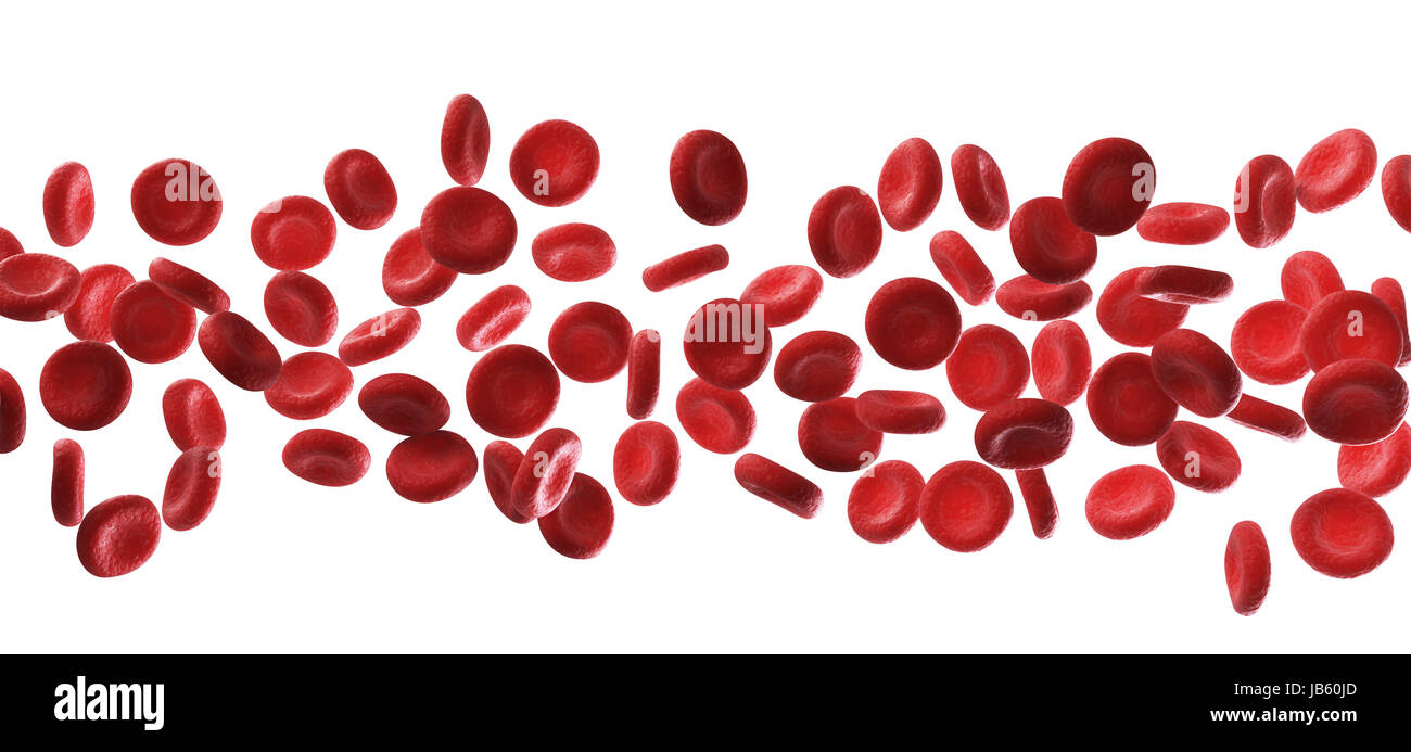 3d rendered illustration of human red blood cells Stock Photo - Alamy