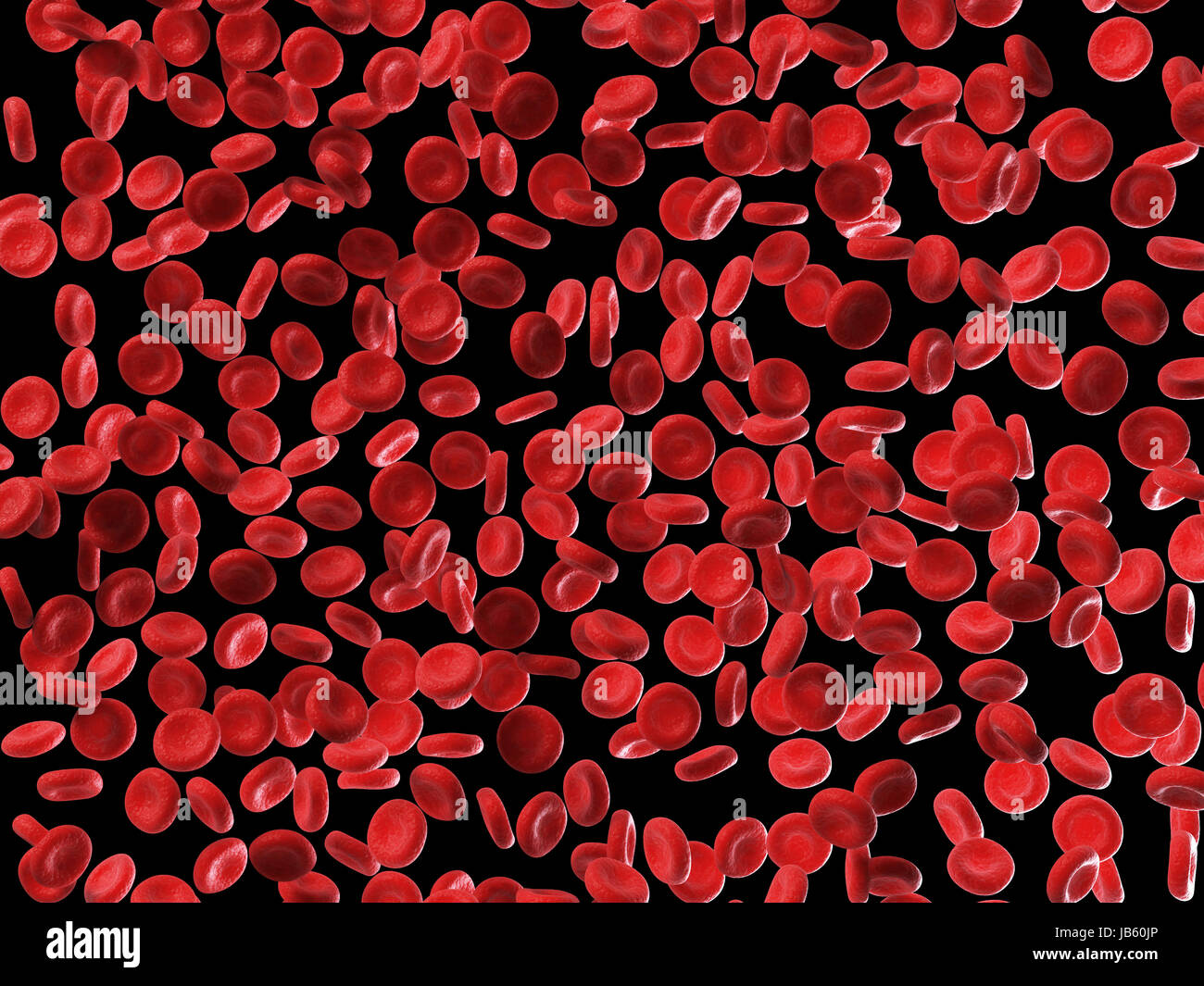3d rendered illustration of human red blood cells Stock Photo - Alamy
