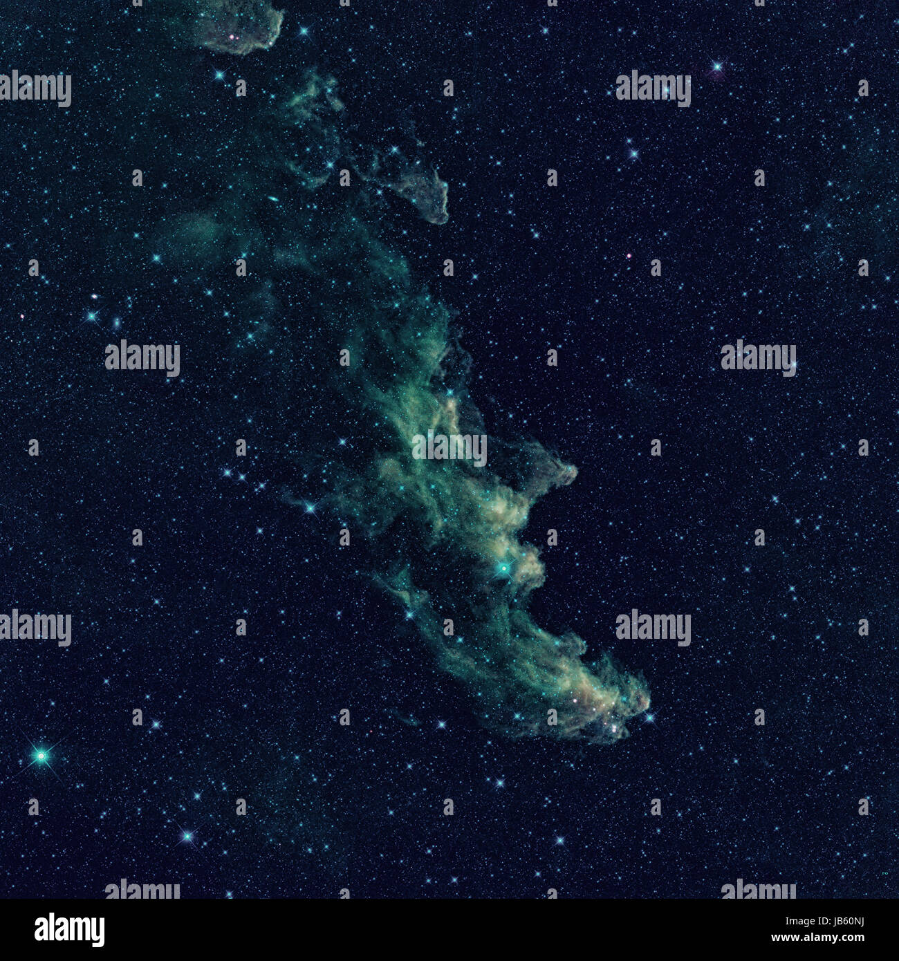 Astronomical scientific background, nebula and stars in deep space ...