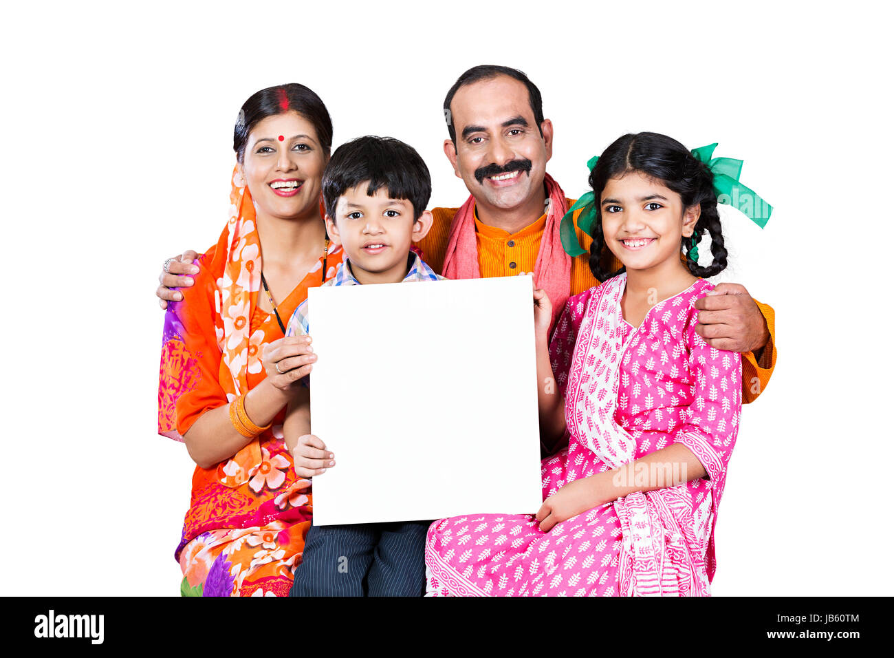 Happy Indian Rural Family