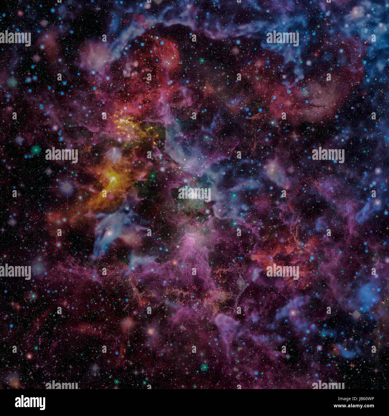 Nebula and stars in outer space. Elements of this image furnished by ...