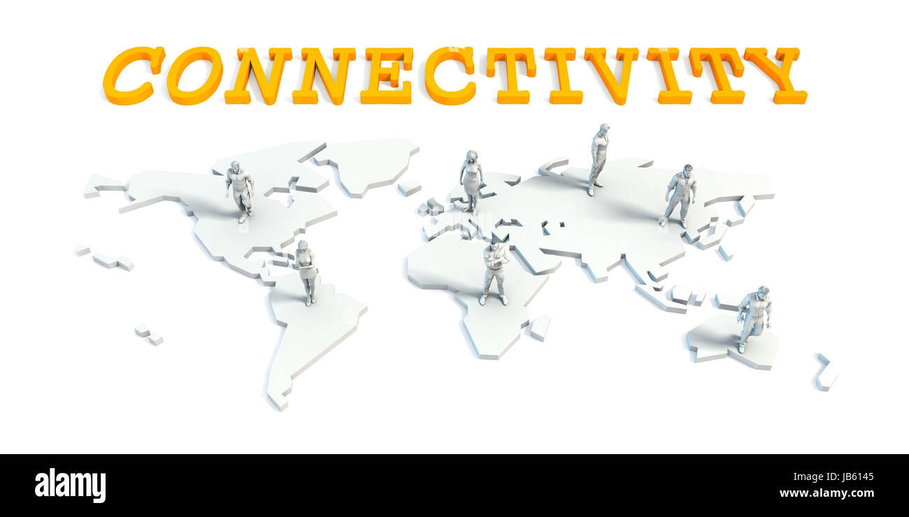 Connectivity Concept with a Global Business Team Stock Photo - Alamy