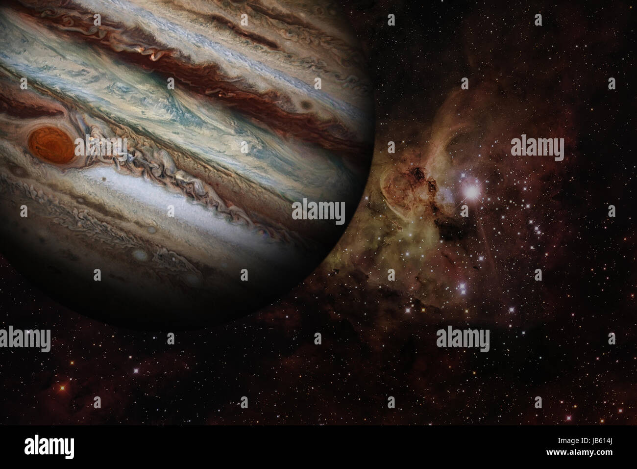 Solar System - Jupiter. It is the fifth planet from the Sun and the ...