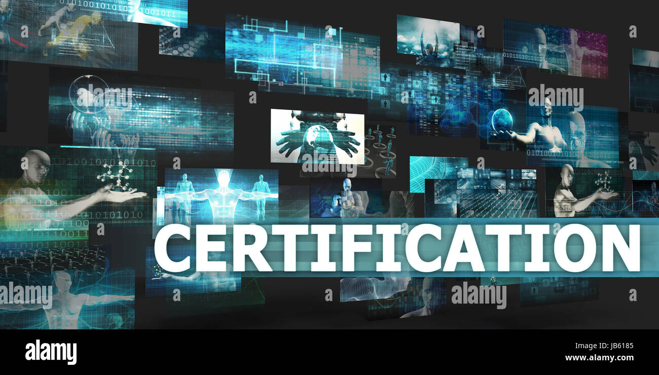Certification Presentation Background with Technology Abstract Art ...