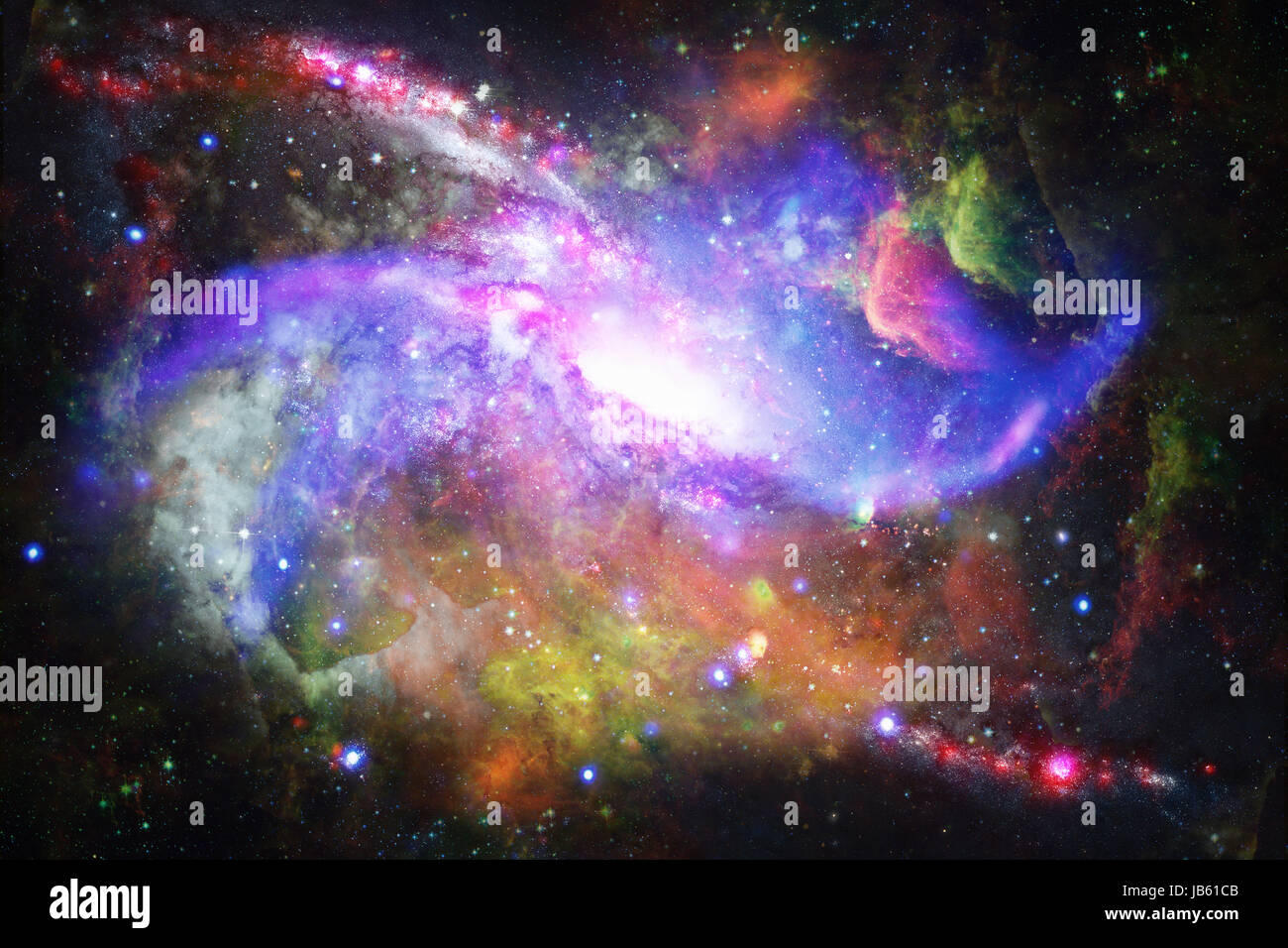 Nebula and galaxy in space. Elements of this image furnished by NASA ...