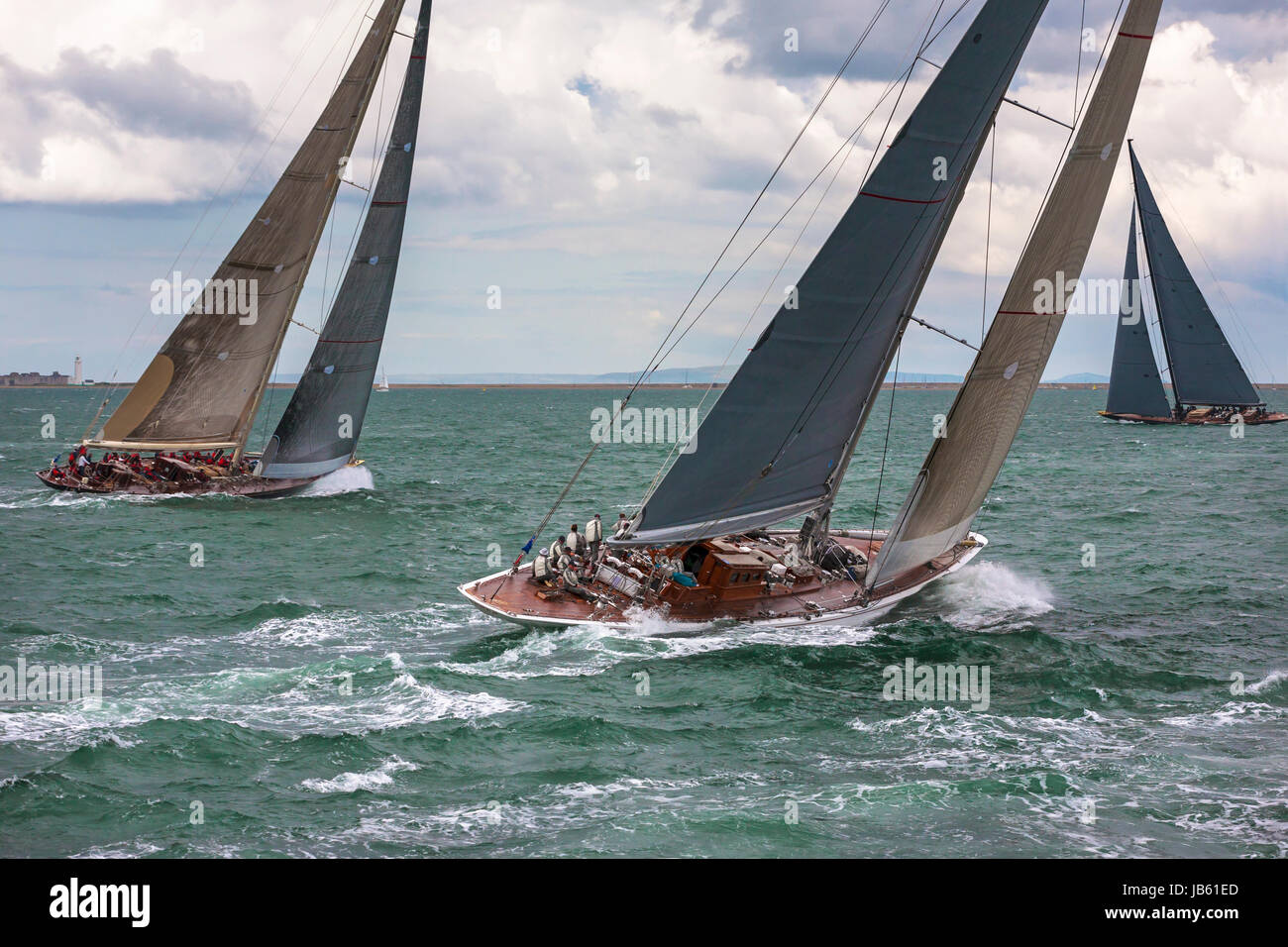 J-Class yachts "Ranger" (J5), "Velsheda" (K7) and "Lionheart" (H1 ...
