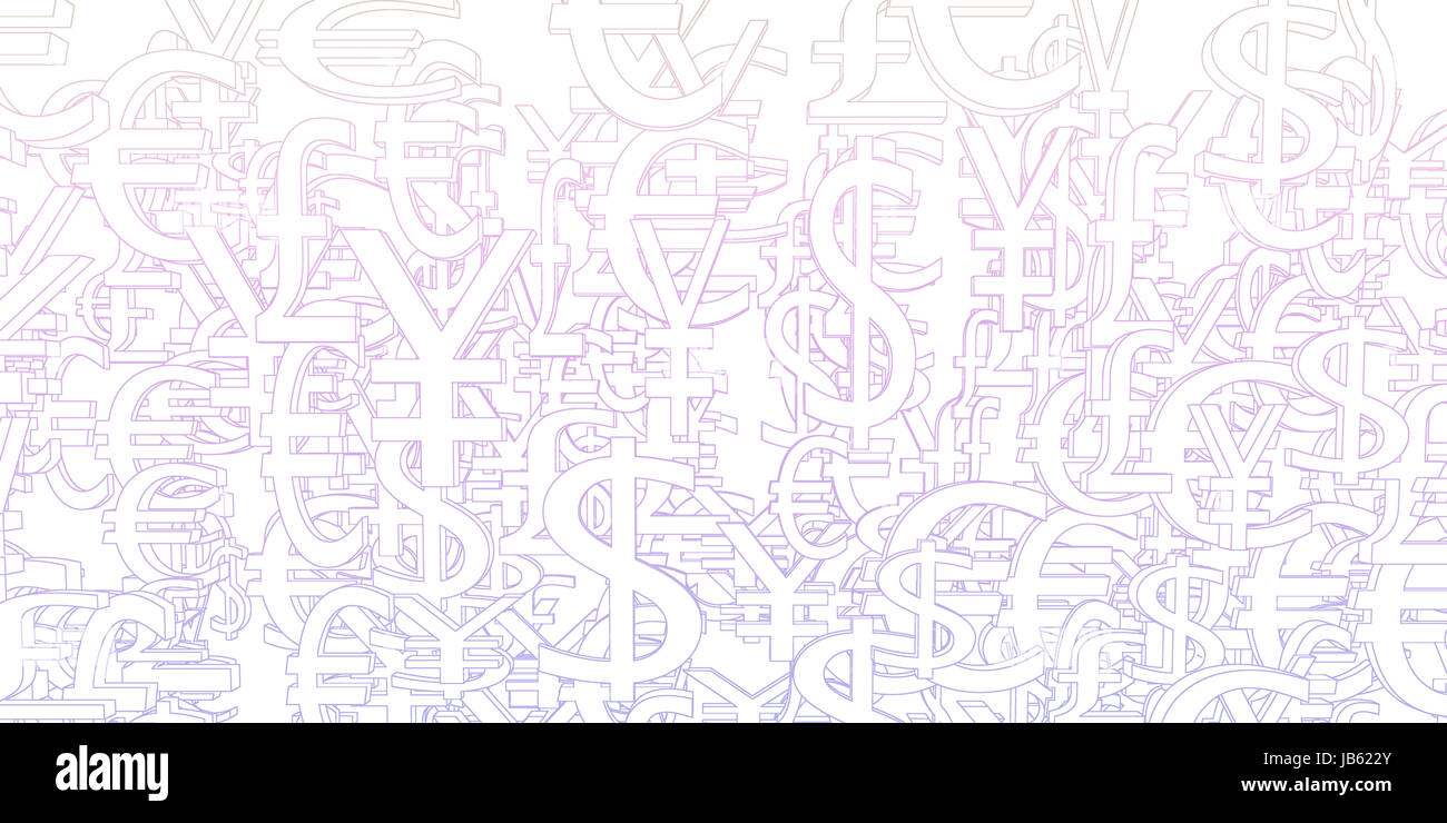 Currency Symbols Abstract Background of the World Stock Photo - Alamy
