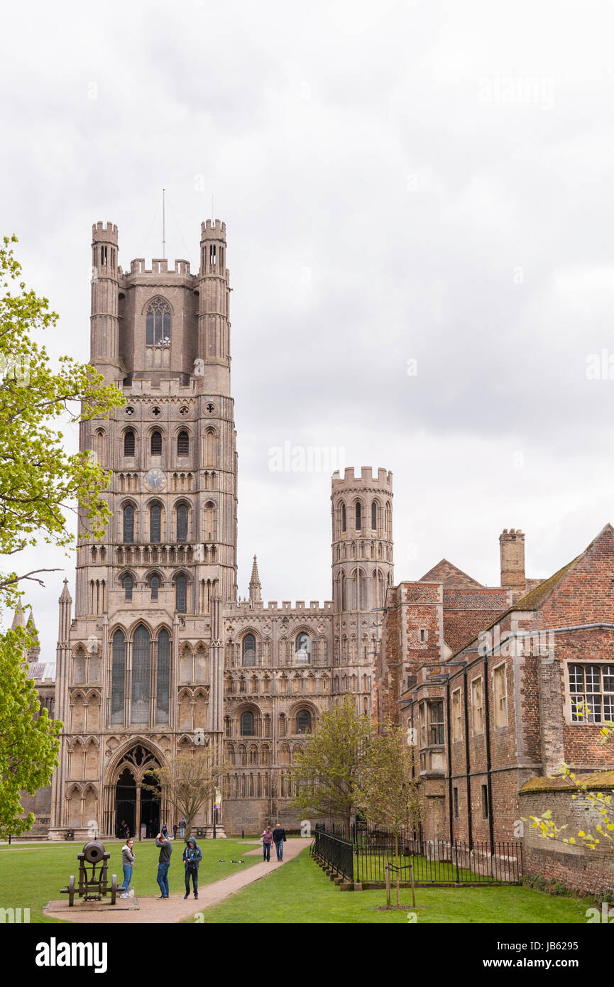 Ely Cathedral in Ely , Cambridgeshire , England , Britain , Uk Stock ...