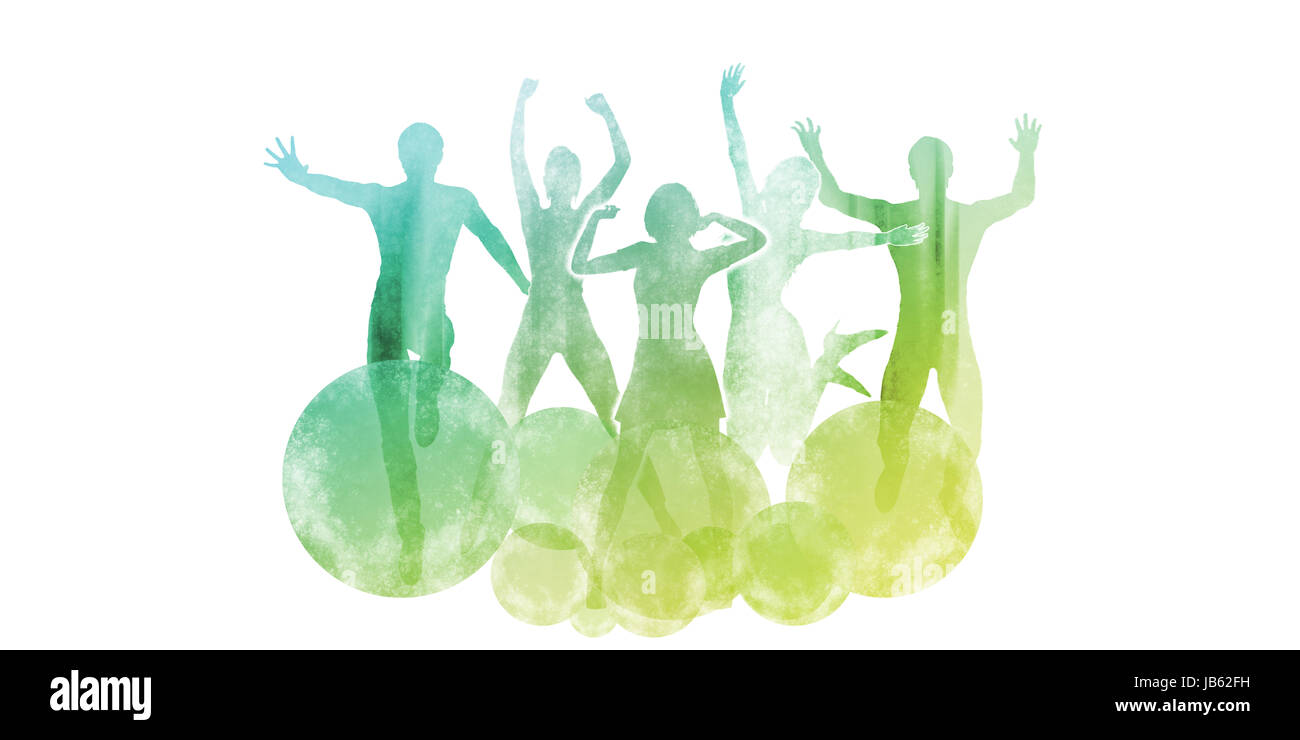 People Dancing at a Party as An Abstract Concept Stock Photo - Alamy