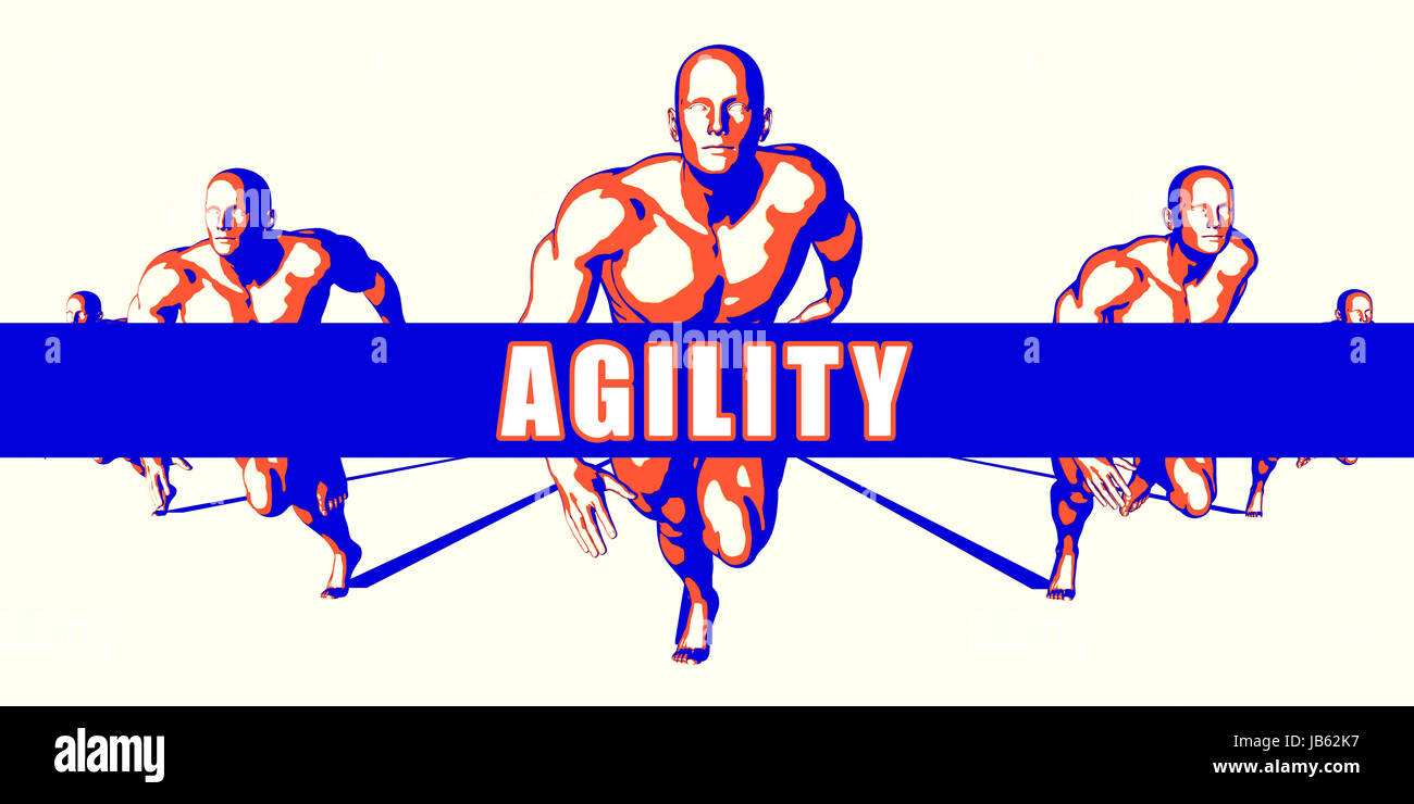 Agility as a Competition Concept Illustration Art Stock Photo - Alamy