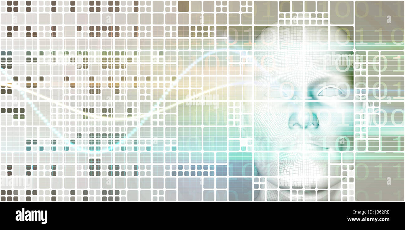 Biometrics Security System with Facial Recognition Technology Stock ...