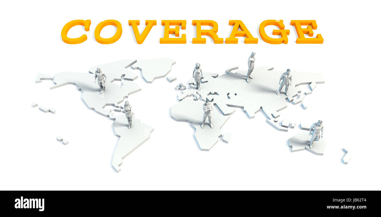 Coverage Concept with a Global Business Team Stock Photo - Alamy