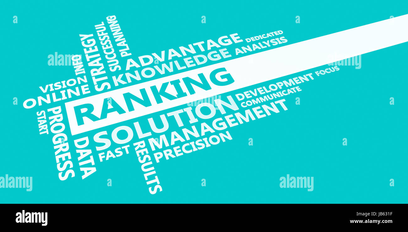 Ranking Presentation Background in Blue and White Stock Photo - Alamy