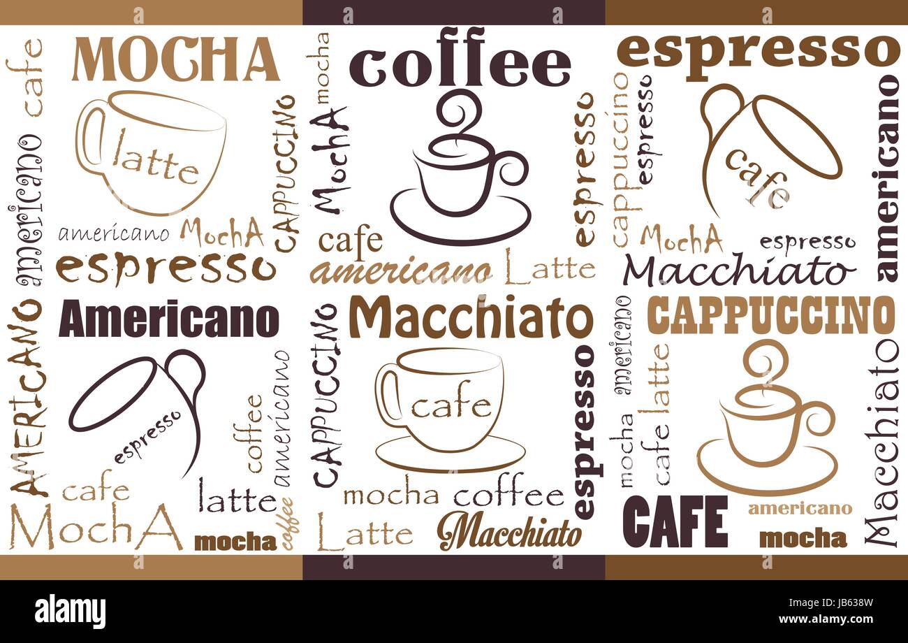 Coffee brochure flyer design layout hi-res stock photography and images ...