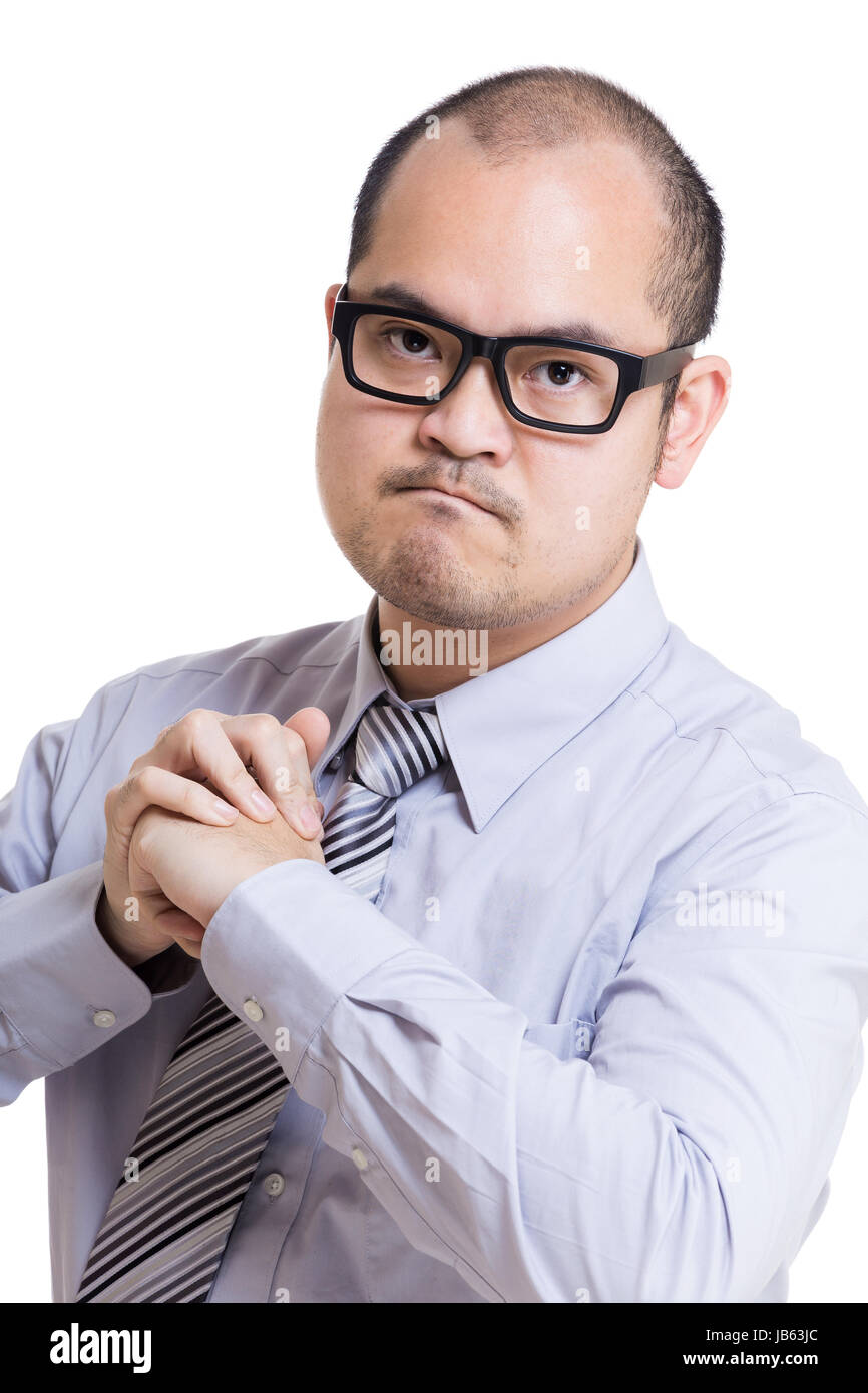Businessman want fight Stock Photo - Alamy