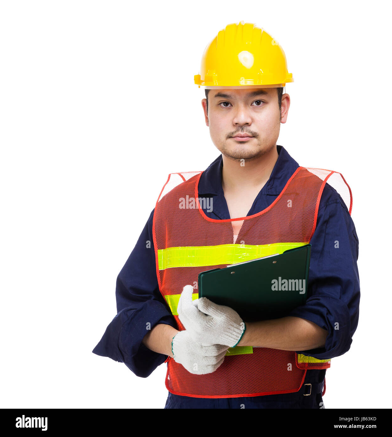Builder holding file hi-res stock photography and images - Alamy