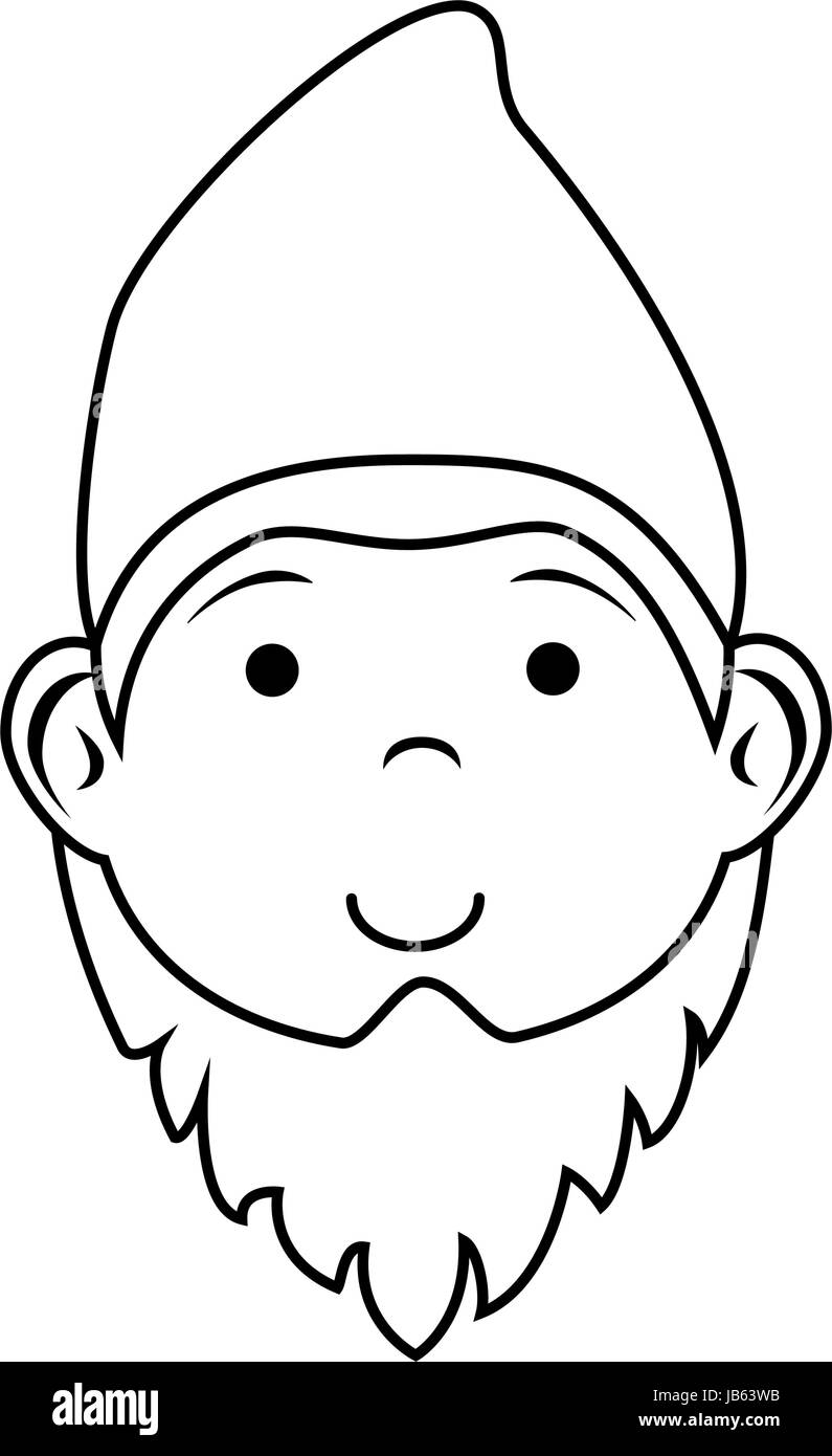 Garden gnome white background Black and White Stock Photos & Images - Alamy