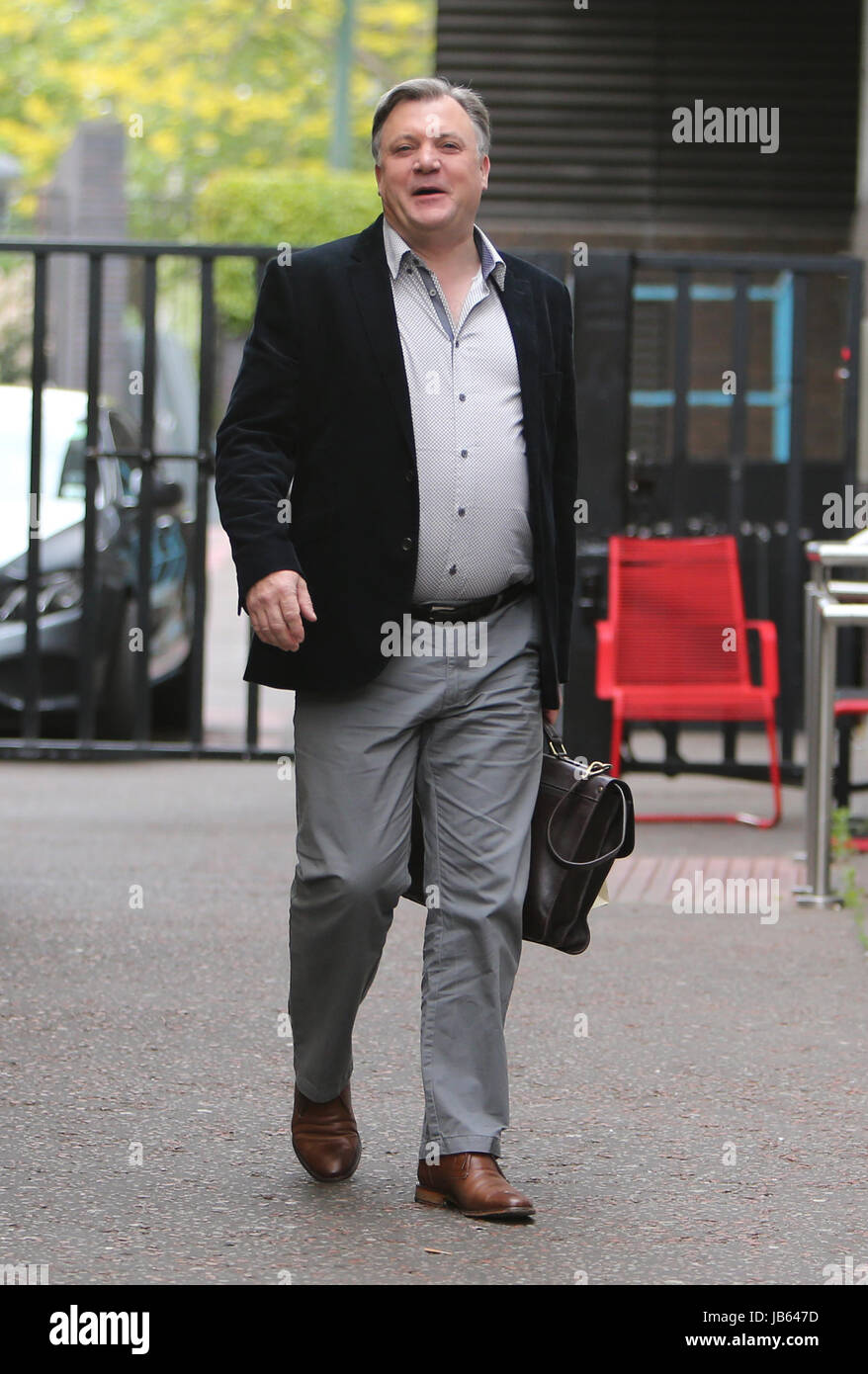 Ed Balls outside ITV Studios today Featuring: Ed Balls Where: London ...