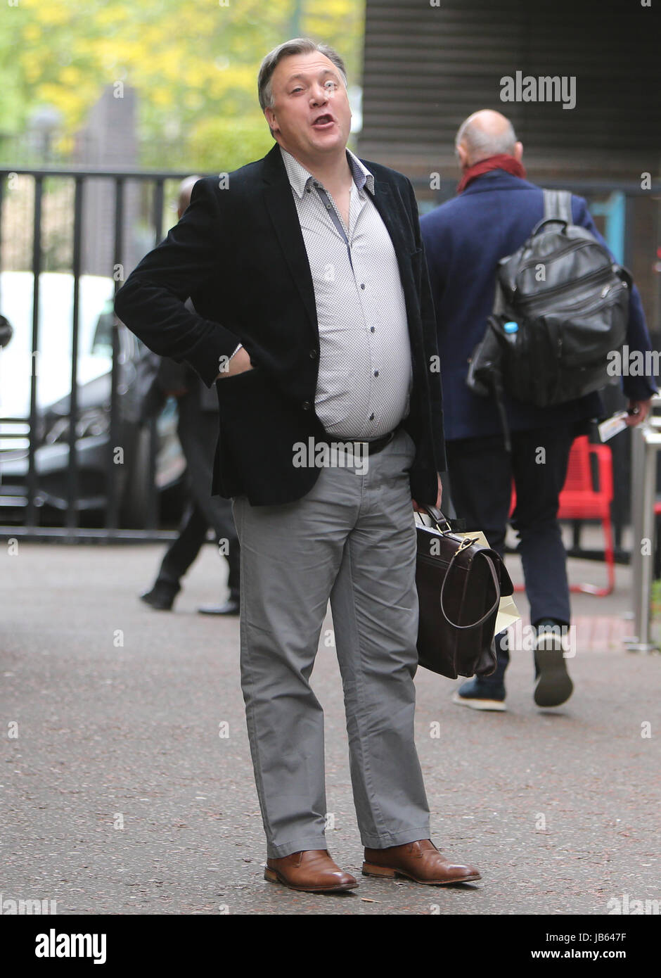 Ed Balls outside ITV Studios today Featuring: Ed Balls Where: London ...