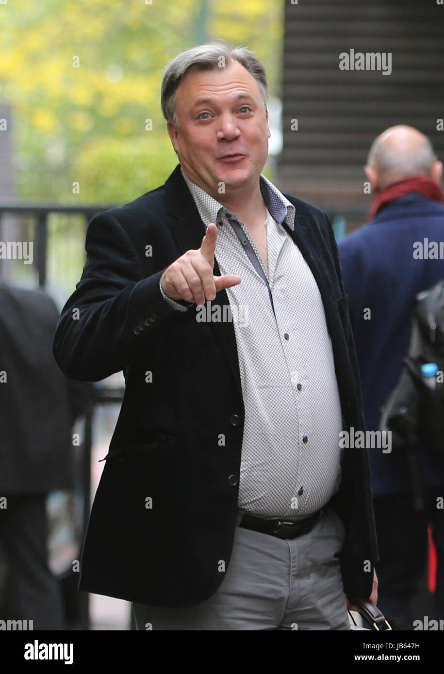 Ed Balls outside ITV Studios today Featuring: Ed Balls Where: London ...